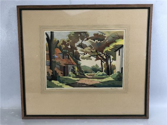 Eric Slater | Artwork/Painting: ERIC SLATER (1896-1963) - 'A Sussex ...