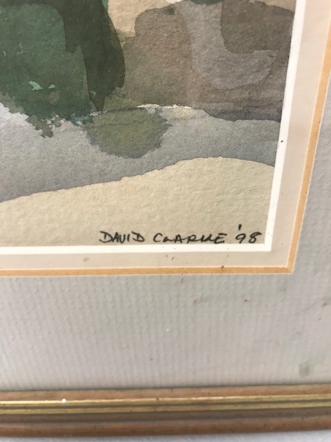 David Clarke | David Clarke: Original watercolour 'Colyton', approx ...
