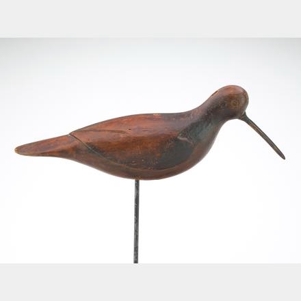 Obediah Verity | Curlew with deep relief wing carving and carved eyes ...