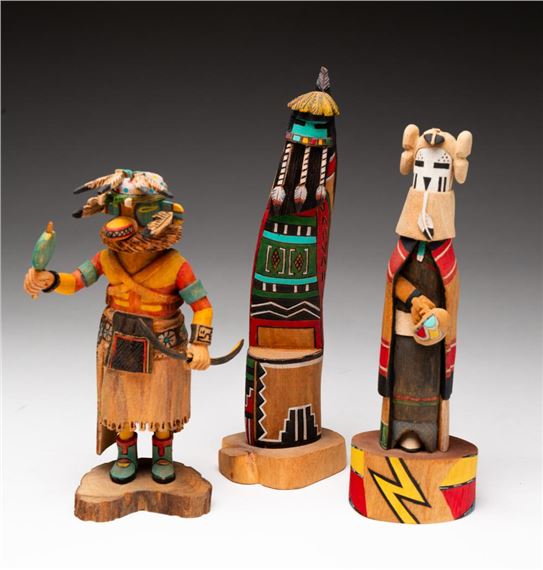Alexander | THREE FIRST MESA KACHINA DOLLS (Early 21st Century) | MutualArt