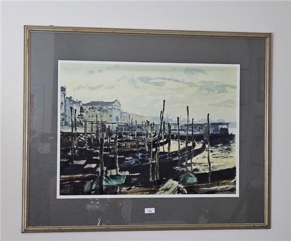 Charles Bush | Dawn III, Venice Ferry landing and gondola Moorings ...