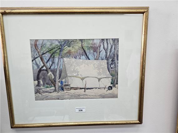 Alexander C. McClintock | The Artists Camp 1904 (1904) | MutualArt