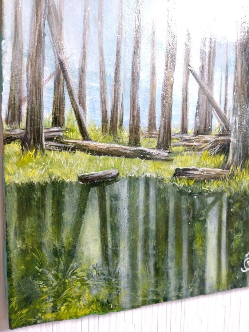 Honjo Sena | Oil painting fantasy landscape painting [white silence ...