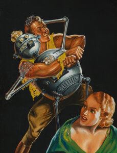 Robert Fuqua | Fantastic Adventures pulp magazine cover (1939) | MutualArt