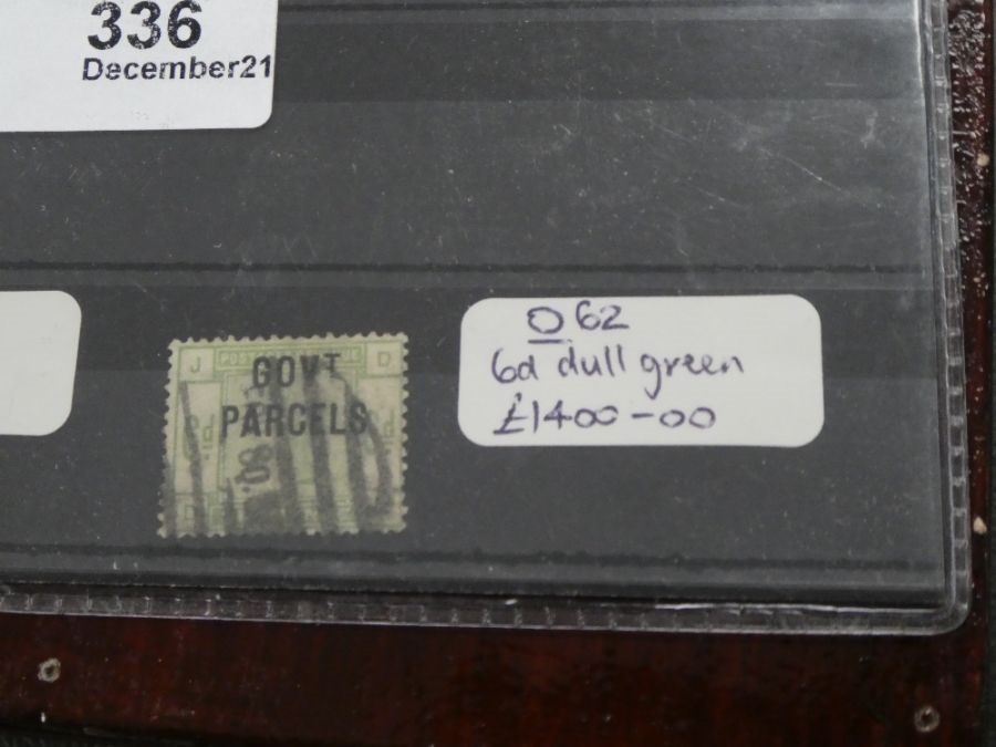 Queen Victoria | Four Queen Victoria stamps with Government parcels ink ...