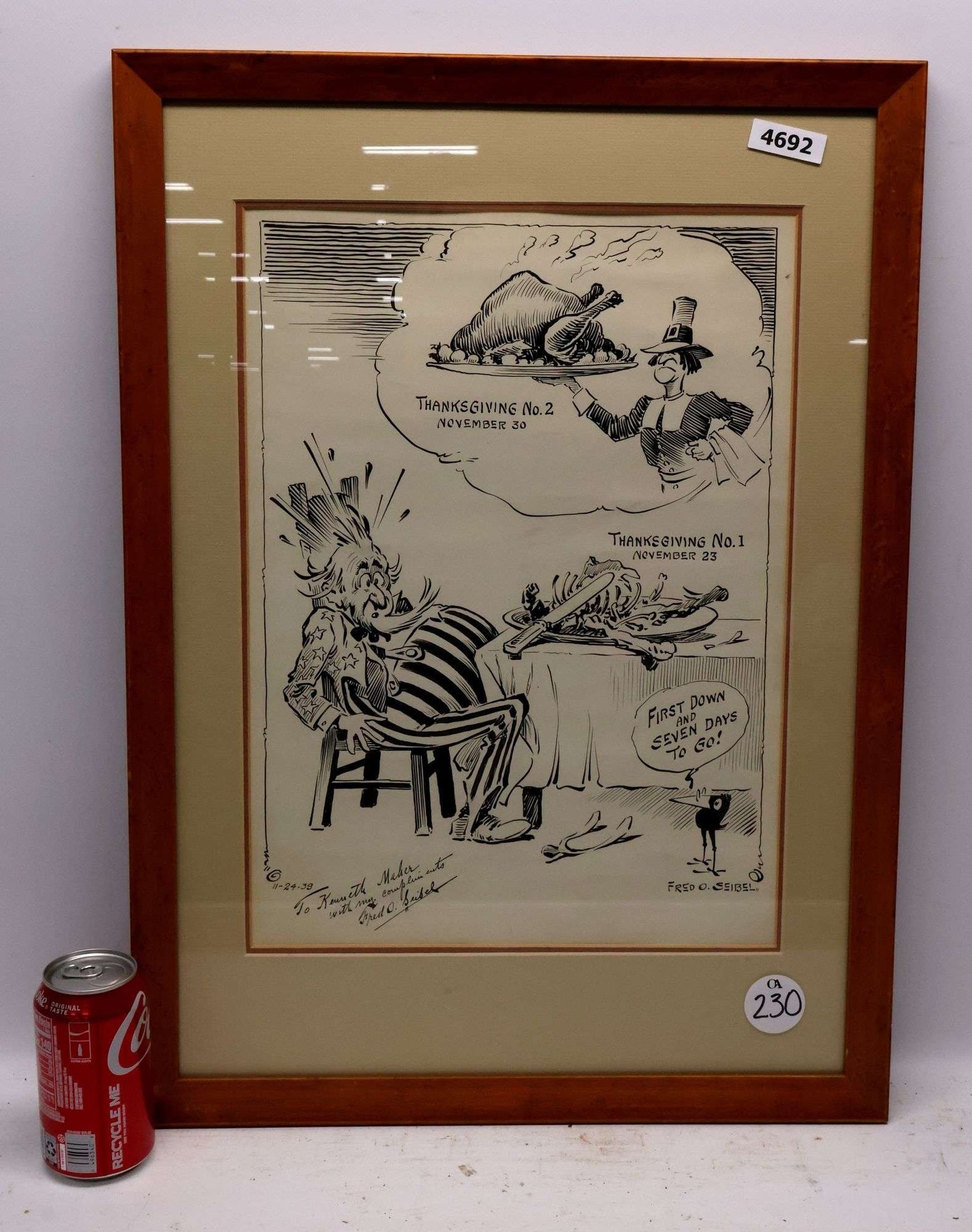 Fred O. Seibel | Uncle Sam Thanksgiving | MutualArt