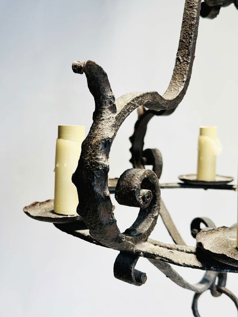 Paul Ferrante | Forged & Blackened Steel Chandelier by Paul Ferrante ...