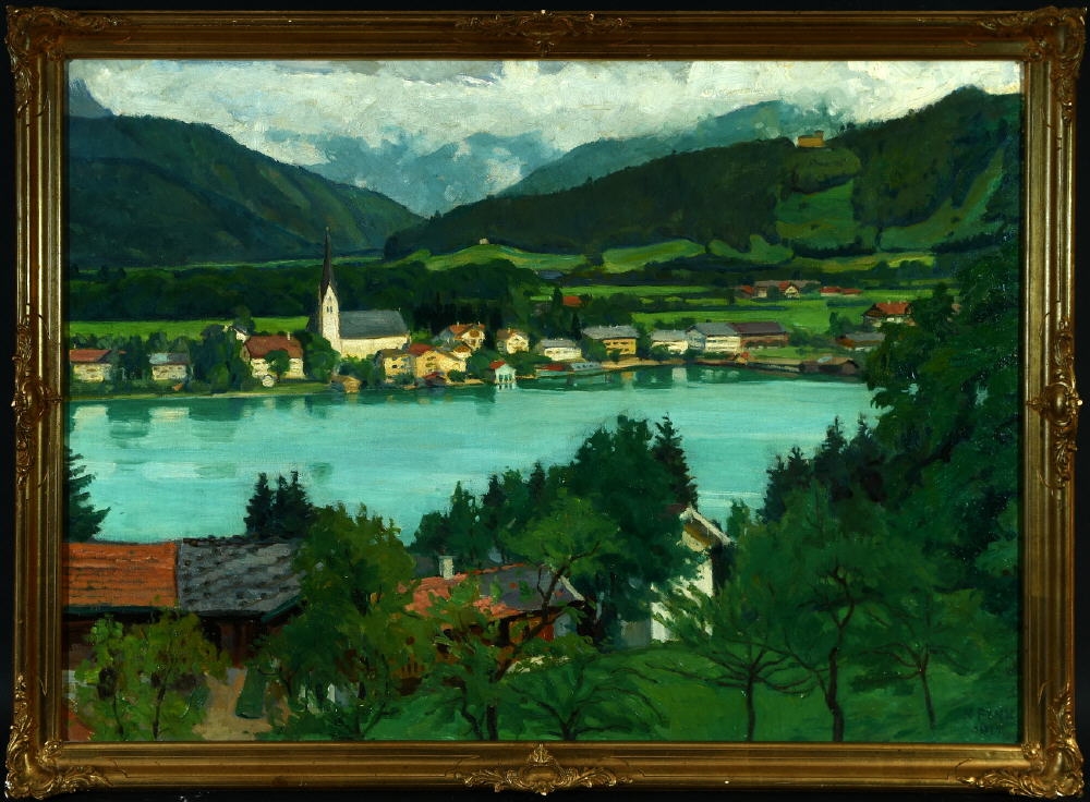 Robert Fink | Am Tegernsee in Baiern (1917) | MutualArt