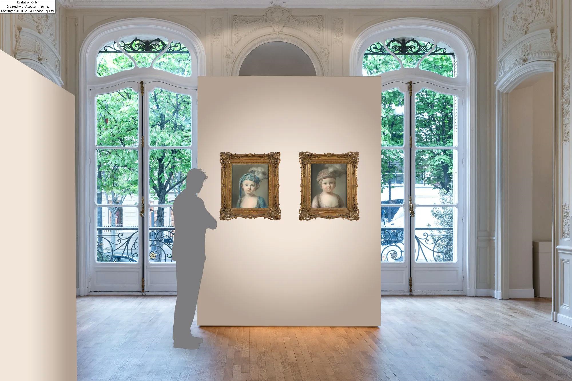 French School, 18th Century | Portraits présumés des jeunes Louis ...