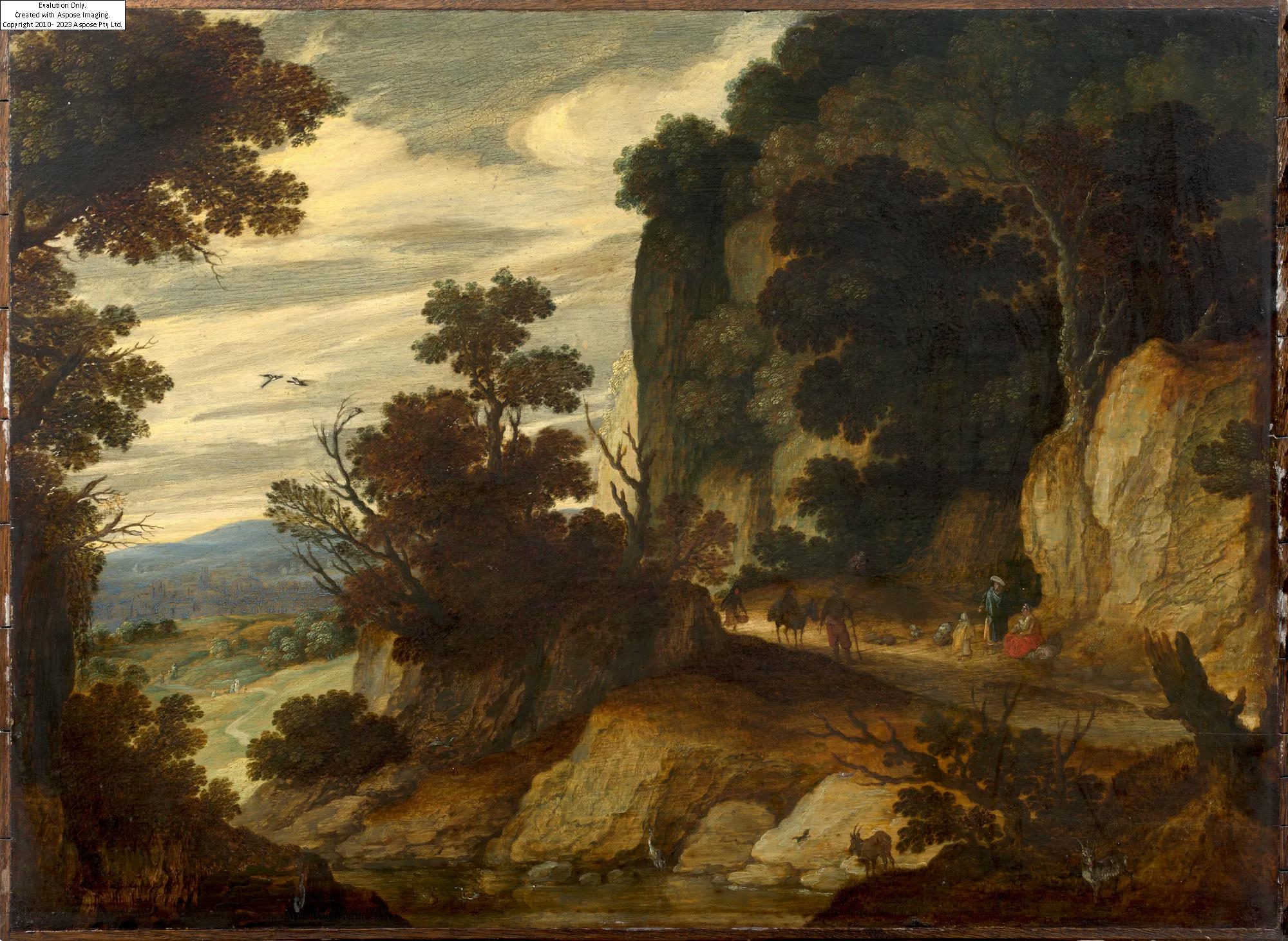 Martin Ryckaert | Paysage rocheux animé de figures de bohémiens | MutualArt