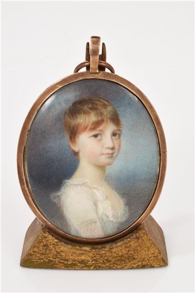 William Grimaldi | portrait miniature on ivory of a young girl (1803 ...