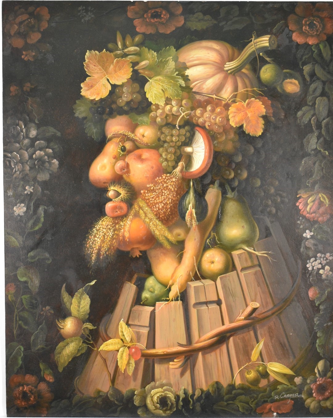 Giuseppe Arcimboldo | Imaginative portrait head made of fruits | MutualArt