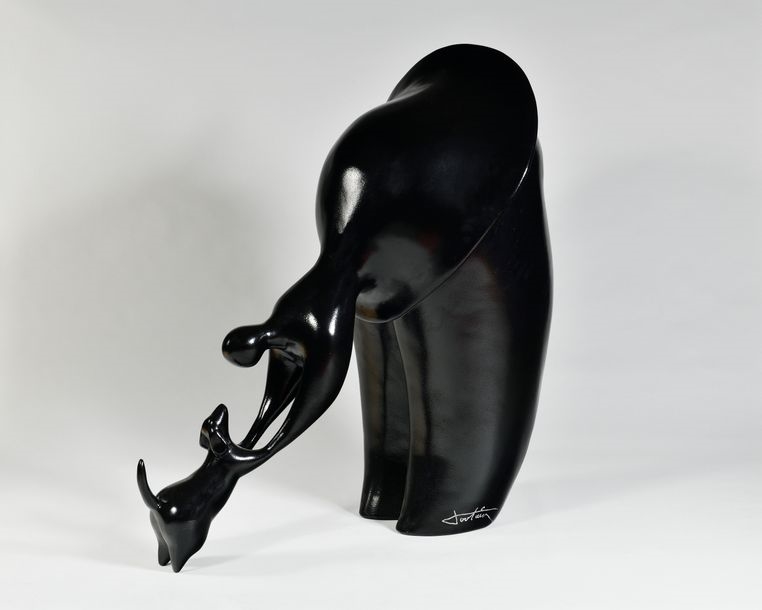 Jean-Louis Toutain | My doggie depicting a dog giving its paws to its ...