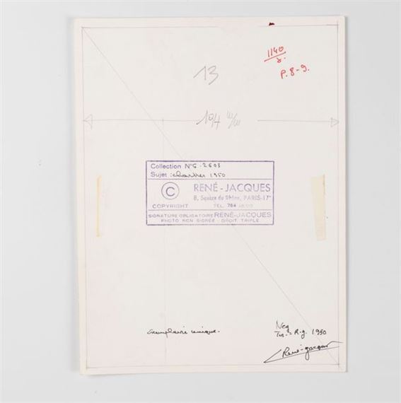 René Jacques | Posterior silver print (1924) | MutualArt