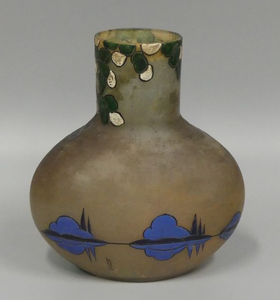 Verrerie de Leune | Verrerie de LEUNE (1861 - 1930) An enameled glass ...
