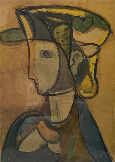 Werner Gilles | cubist style portrait | MutualArt