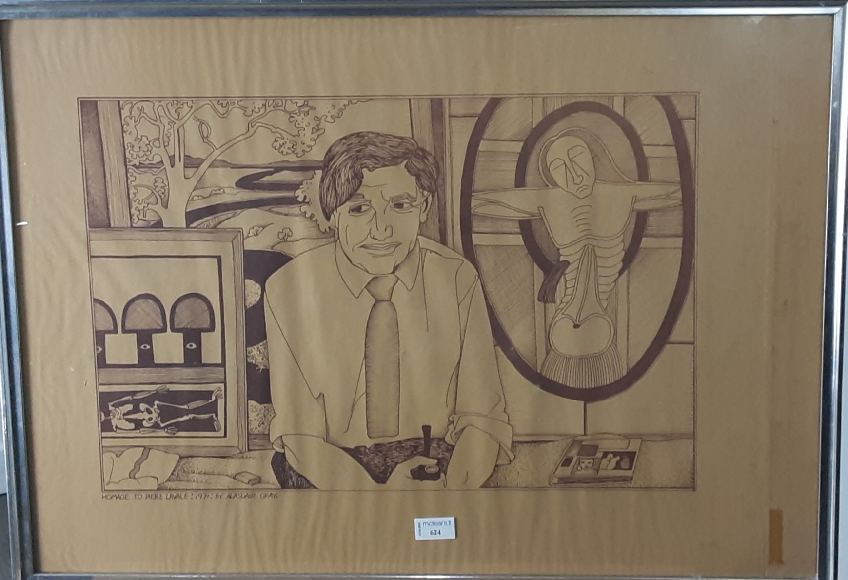 Alasdair Gray | HOMAGE TO PIERE LAVALE | MutualArt