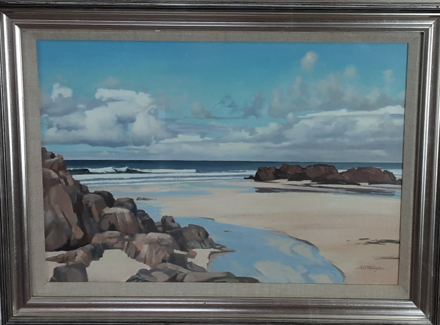Alastair W. Thomson | BREAKING WAVES, BALLEVULLIN | MutualArt