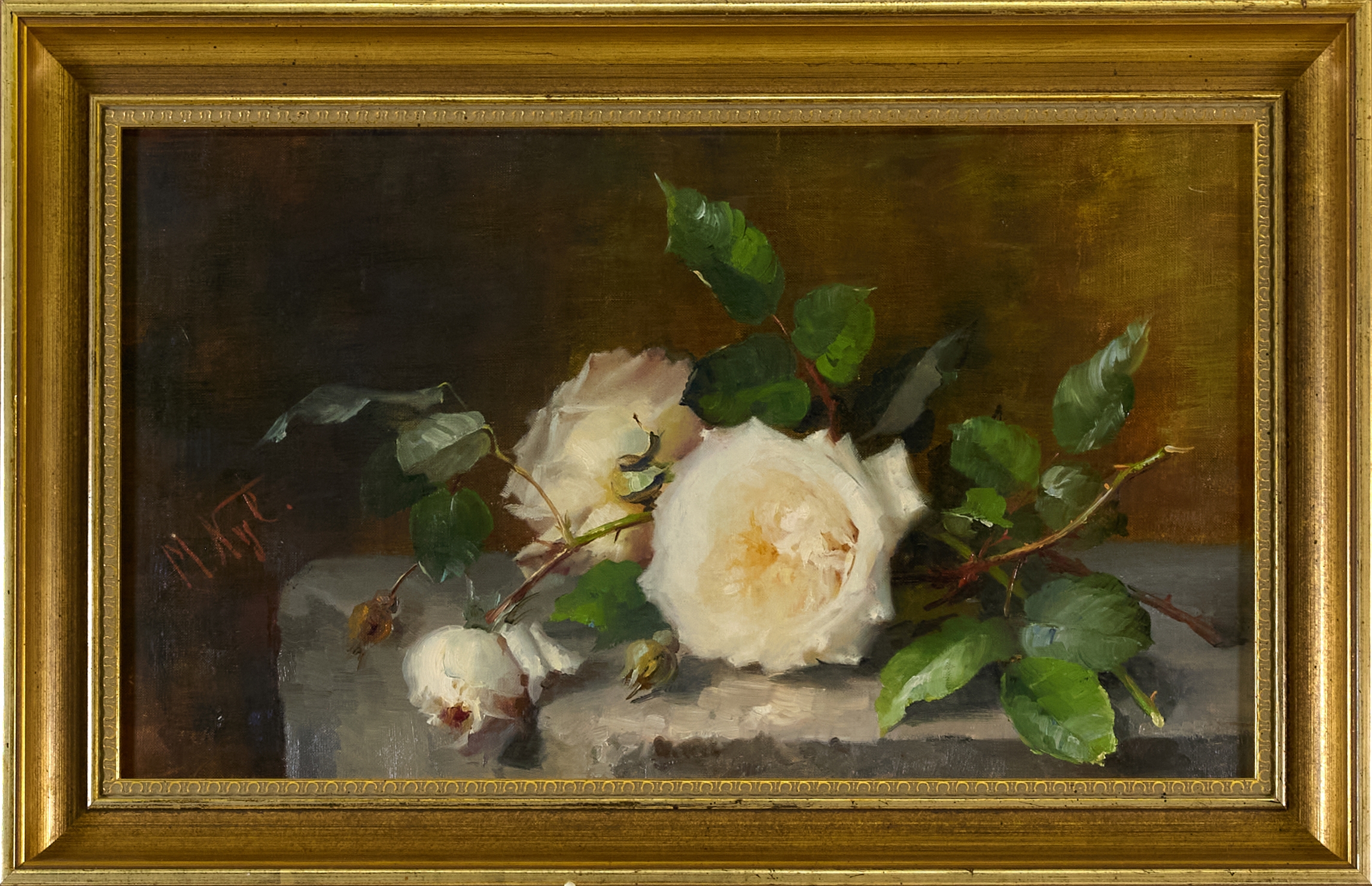 Marie Nyl-Frosch | Weiße Rosen | MutualArt