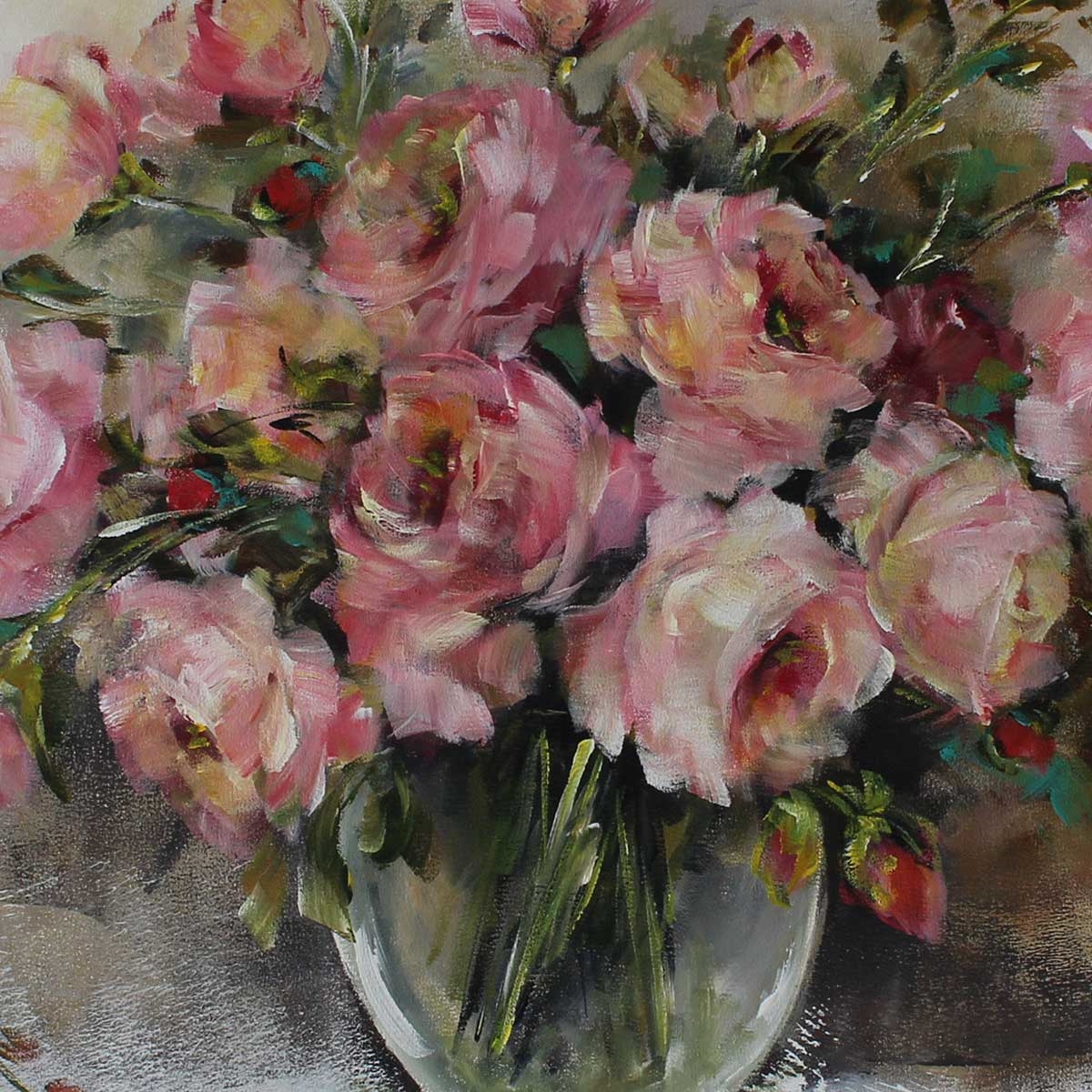 Petro Neal | PETRO NEAL - Still Life with Roses (20th Century) | MutualArt