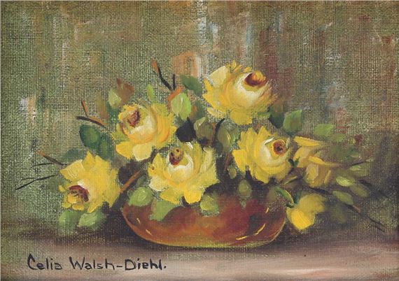Celia Walsh-Diehl | CELIA WALSH-DIEHL - Still Life with Roses | MutualArt
