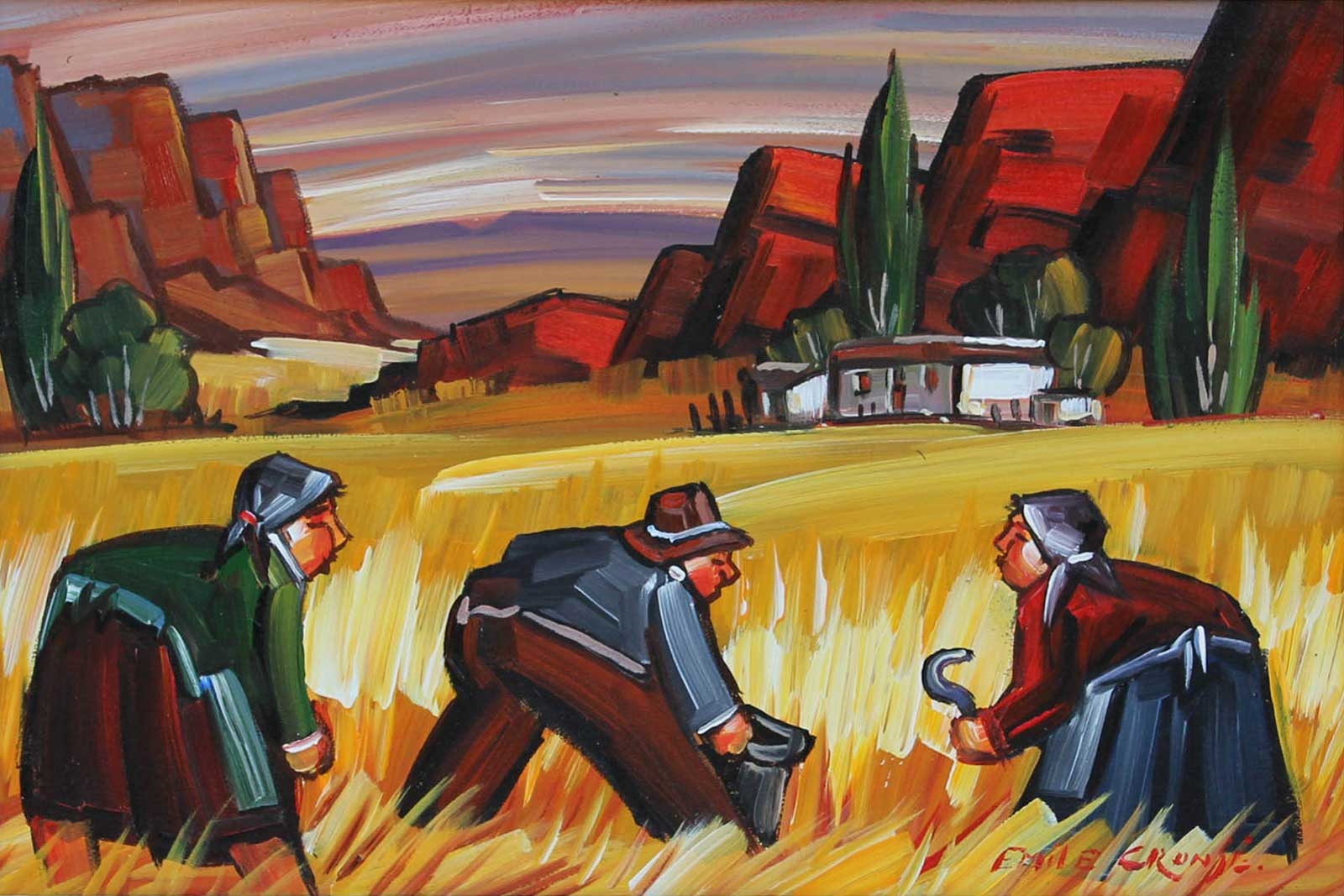 Emile Cronje | EMILE CRONJE - Harvesters (1967) | MutualArt