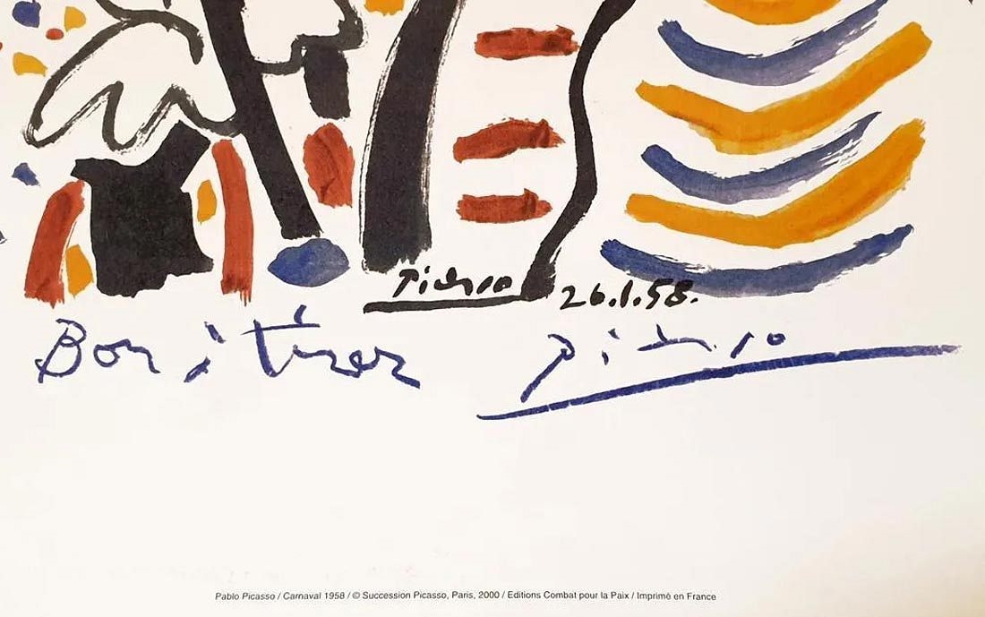 Pablo Picasso | PABLO PICASSO'S CARNAVAL DE NICE 1958, ORIGINAL ...