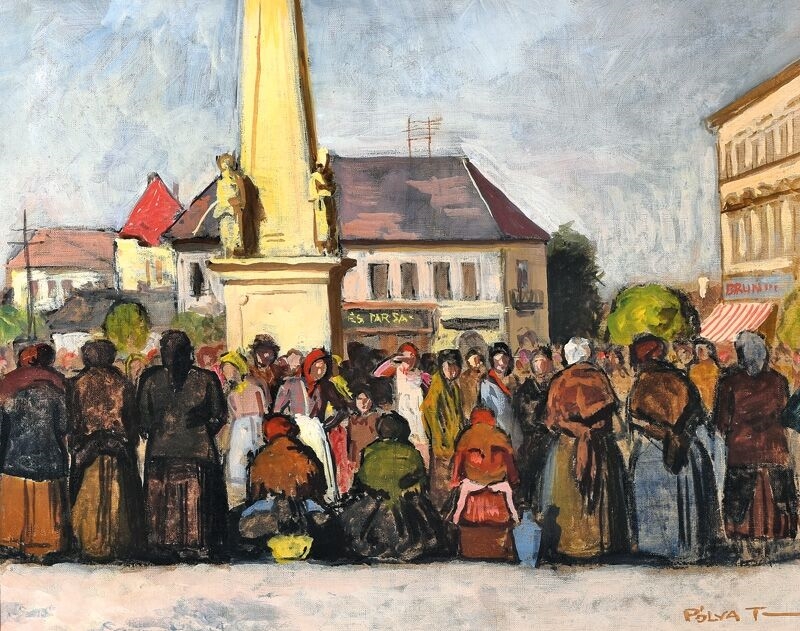 Pólya Tibor | PÓLYA TIBOR (1886-1937) - Szolnoki piac | MutualArt