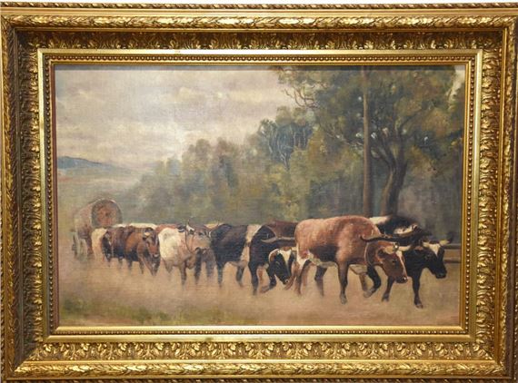 Australian School | The Bullock Train | MutualArt
