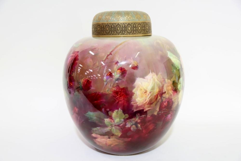 E. Raby | A magnificent monumental large Jar And Cover | MutualArt