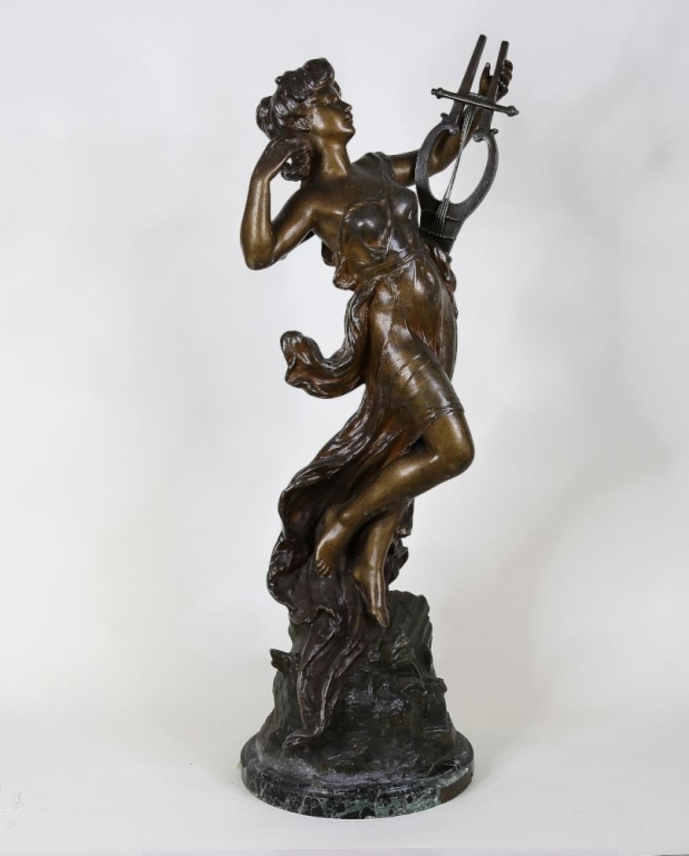 French School, 19th Century | A good tall spelter figure depicting the ...