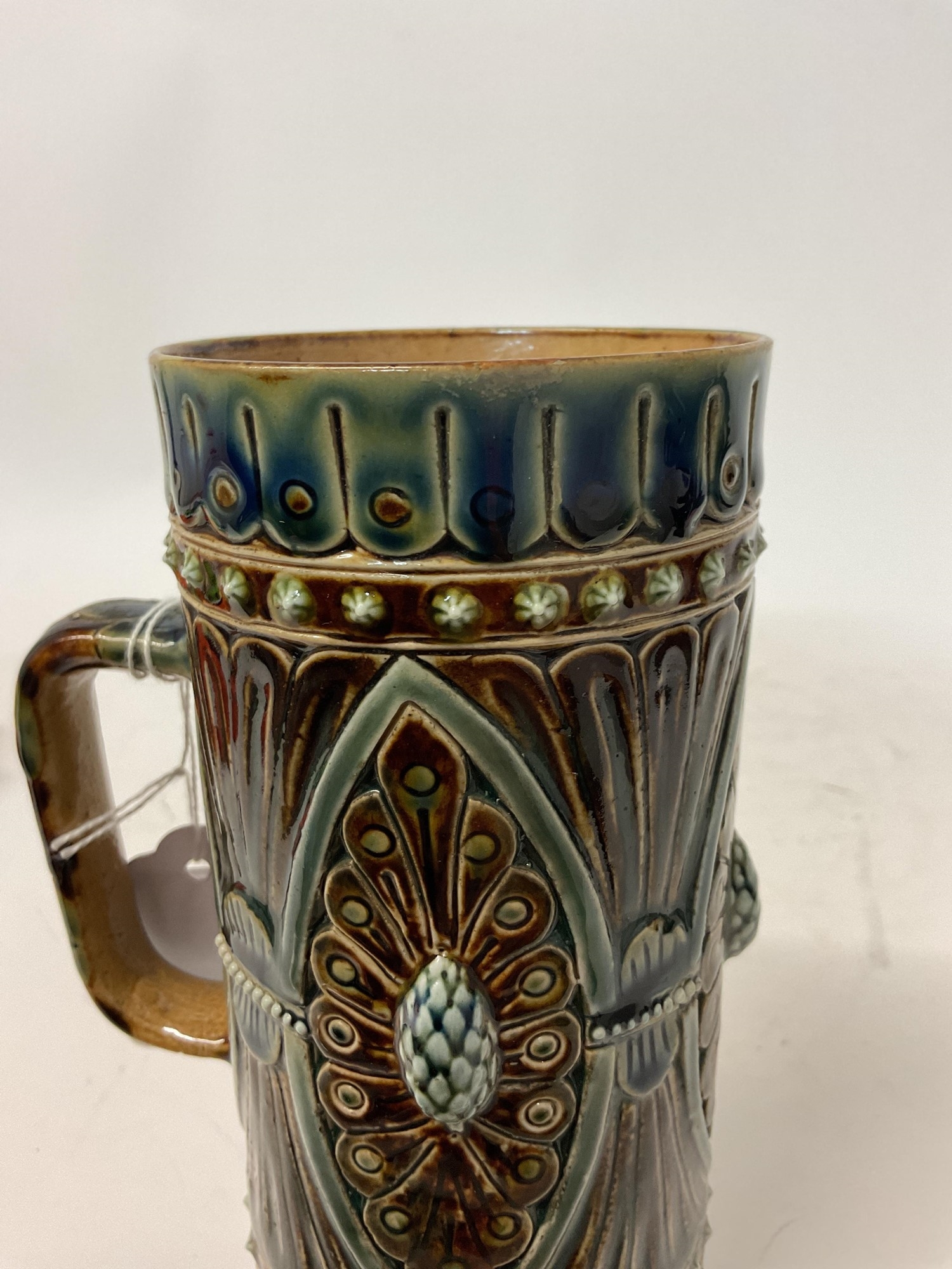 Frank Butler | Doulton Lambeth tall cylindrical tankard by Frank Butler ...