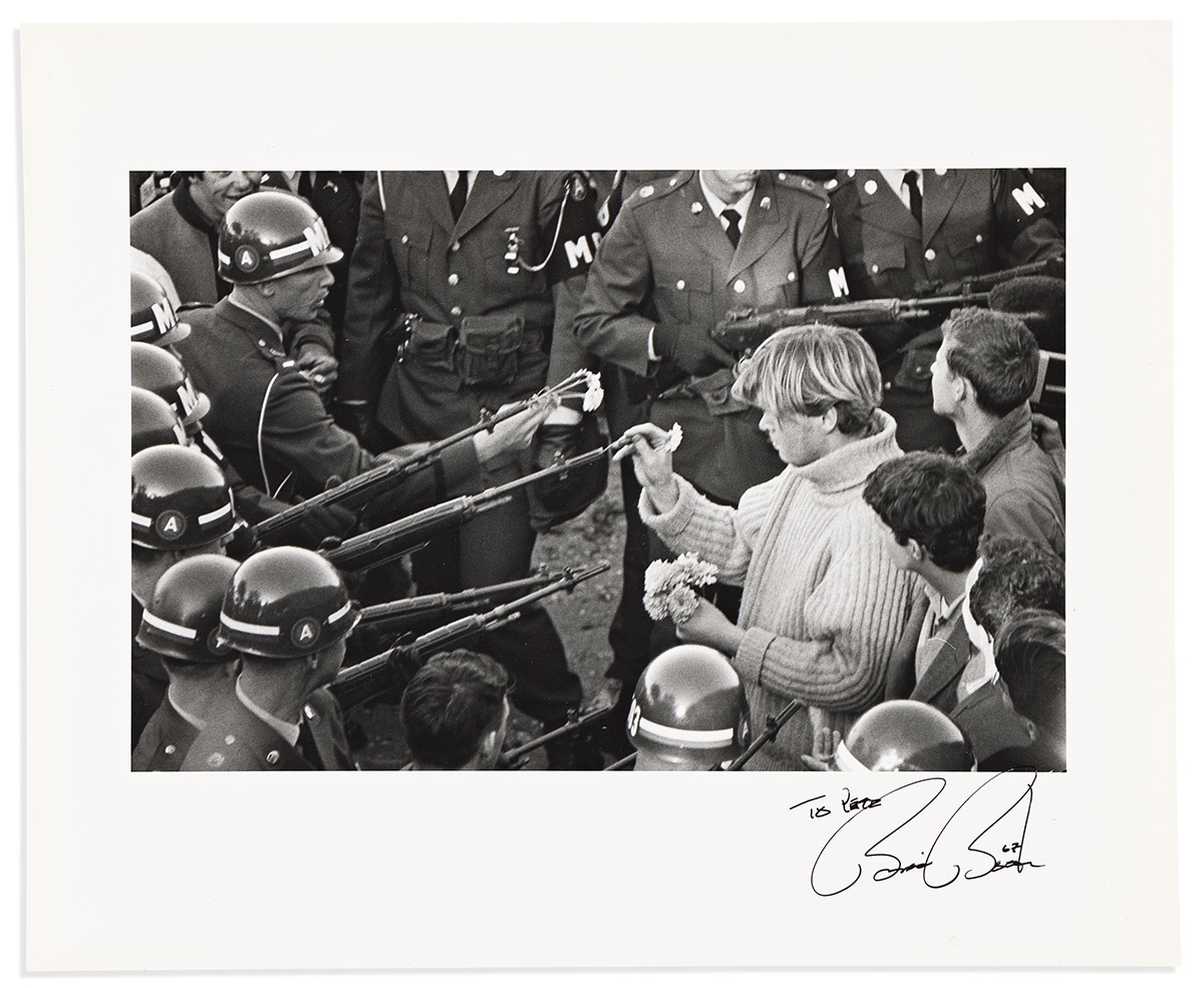 Bernie Boston | Signed print of his iconic Vietnam War protest photo ...