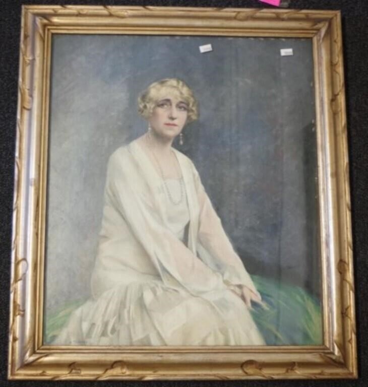 Alfred Lyndon Grace | portrait of a Woman in White (1927) (1927 ...