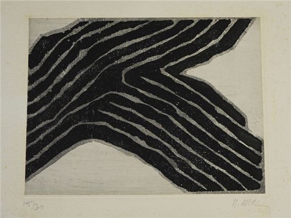 Raoul Ubac | 195- Raoul UBAC ''Sillon'' Original aquatint signed lower ...