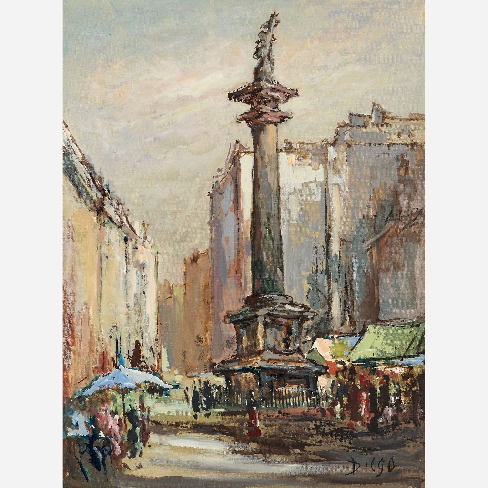 Antonio Diego Voci | Milano Scene (Late 1960s) | MutualArt