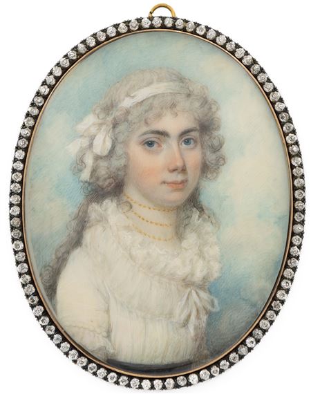 Henry Jacob Burch Jr. | Portrait einer Dame in weissem Kleid (1984 ...