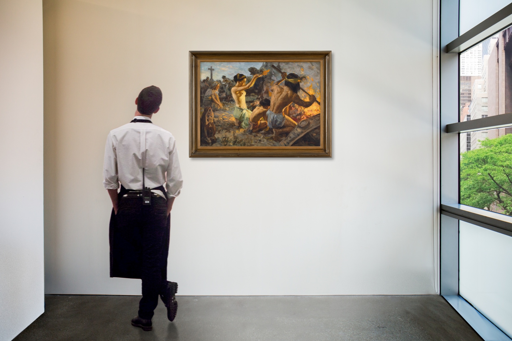 Fernando Amorsolo | Burning of the idols (1952) | MutualArt