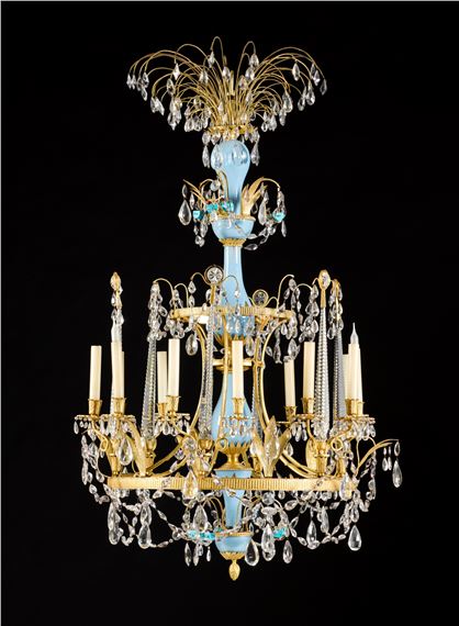 Johann Zech | A Russian gilt-bronze mounted blue and cut-glass twelve ...