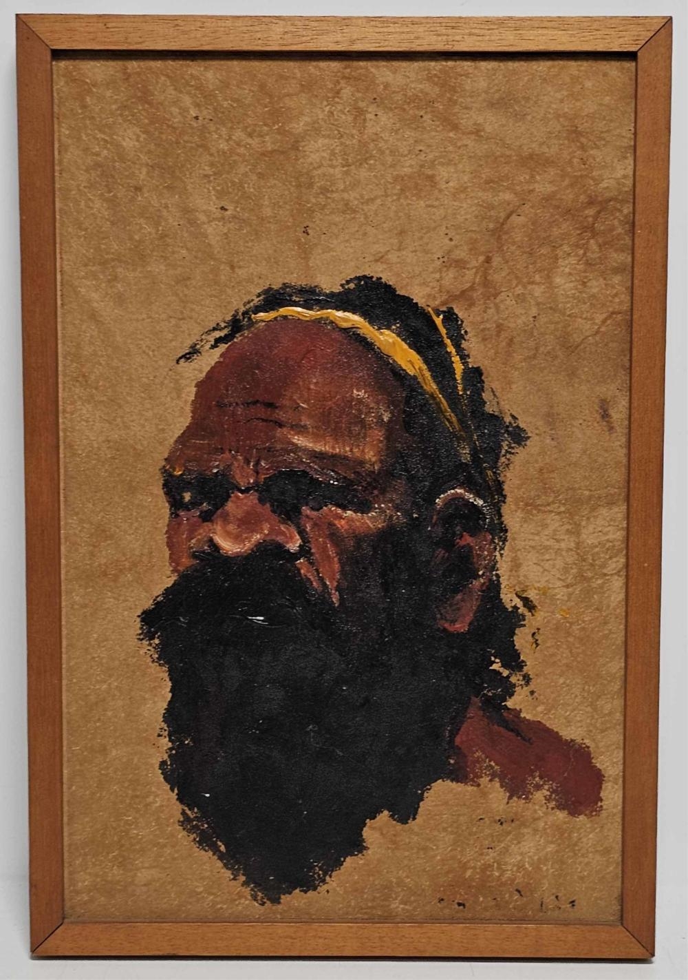 James Egan | Portrait of Aboriginal Man | MutualArt