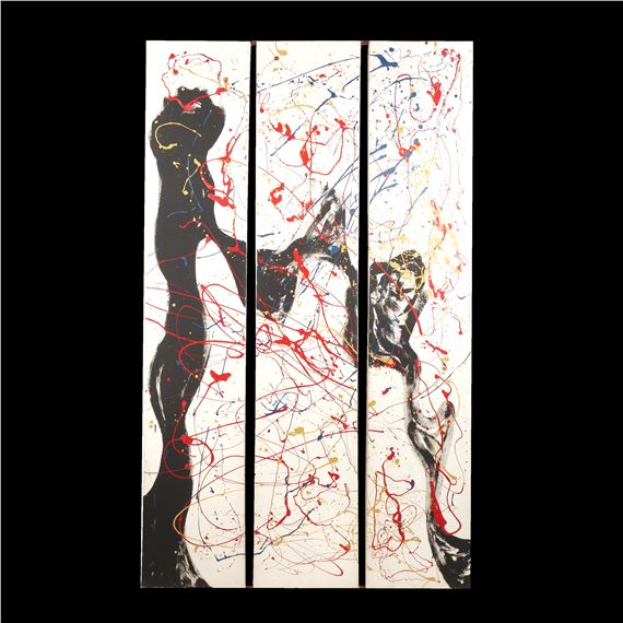 Jackson Pollock | Pollack style triptych | MutualArt