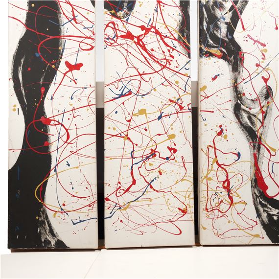 Jackson Pollock | Pollack style triptych | MutualArt
