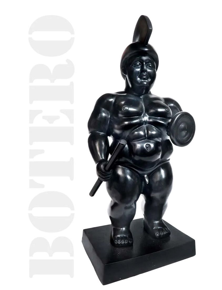 Fernando Botero | FERNANDO BOTERO BRONZE GLADIATOR SCULPTURE, SIGNED ...