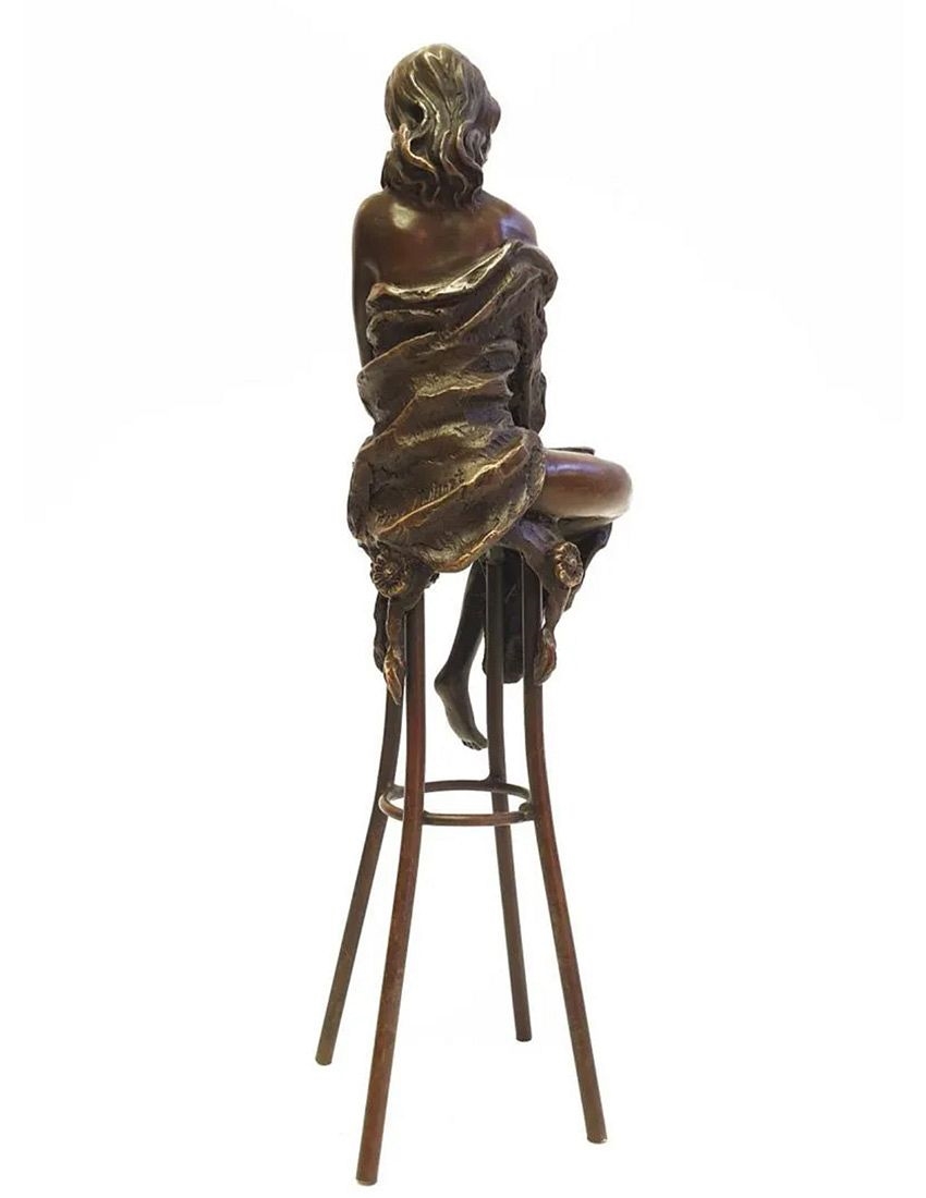 Pierre Collinet | A Lady on Stool, A Bronze Figurine By Pierre Collinet ...