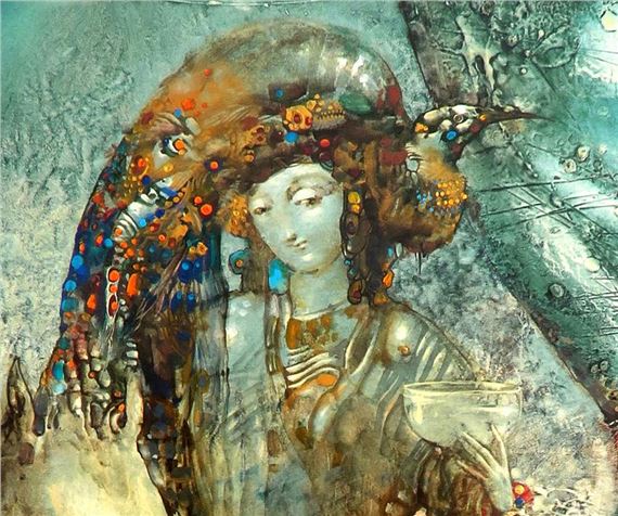 Armen Gasparyan | 1966 Armen Gasparyan Abstrect Painting (1966) | MutualArt