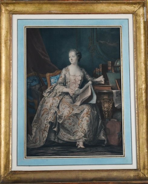 François Boucher | . Madame de Pompadour Gravure 45 x 34 cm | MutualArt