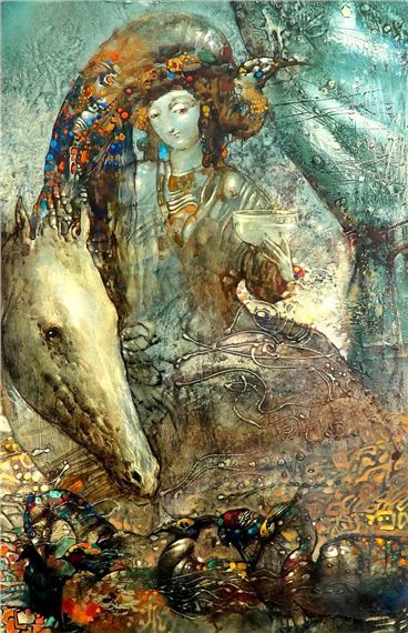 Armen Gasparyan | 1966 Armen Gasparyan Abstrect Painting (1966) | MutualArt