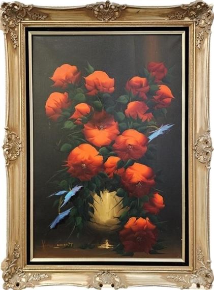 Alexa Lamont | Alexa Lamont 36x24 O/C Floral Still Life | MutualArt