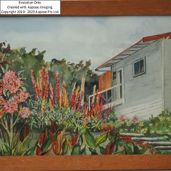 M. Dickson | Lupins, Lilies & Farmhouse | MutualArt