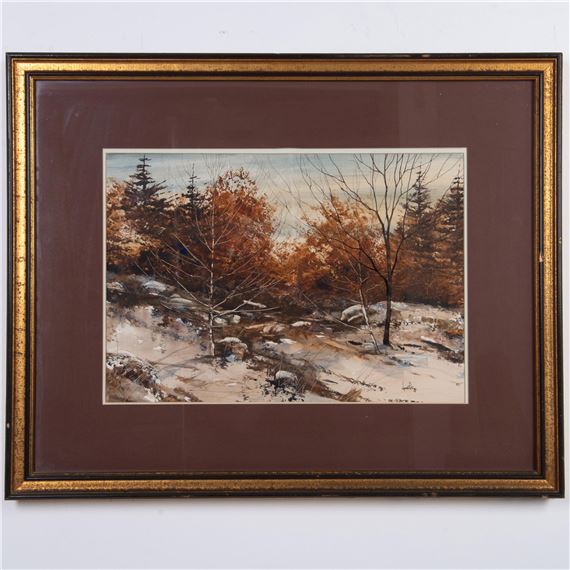 Dennis Frings | Original watercolor and ink on board by American artist ...